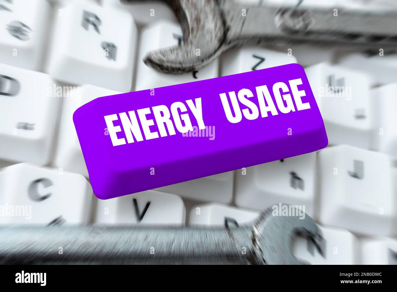 Sign displaying Energy Usage. Word Written on Amount of energy consumed ...