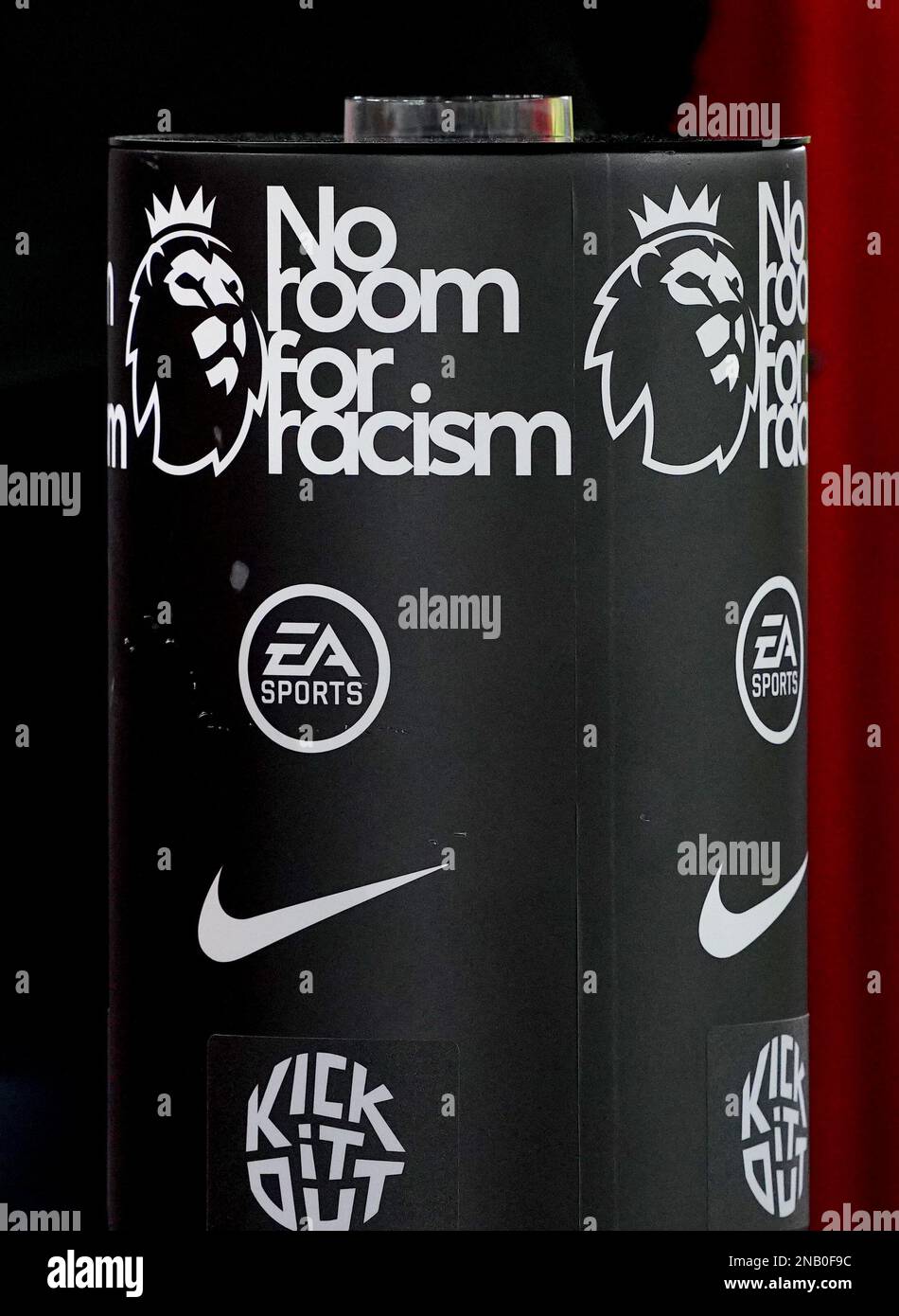 No room for racism, EA Sports, Nike and Kick It Out signage ahead of ...