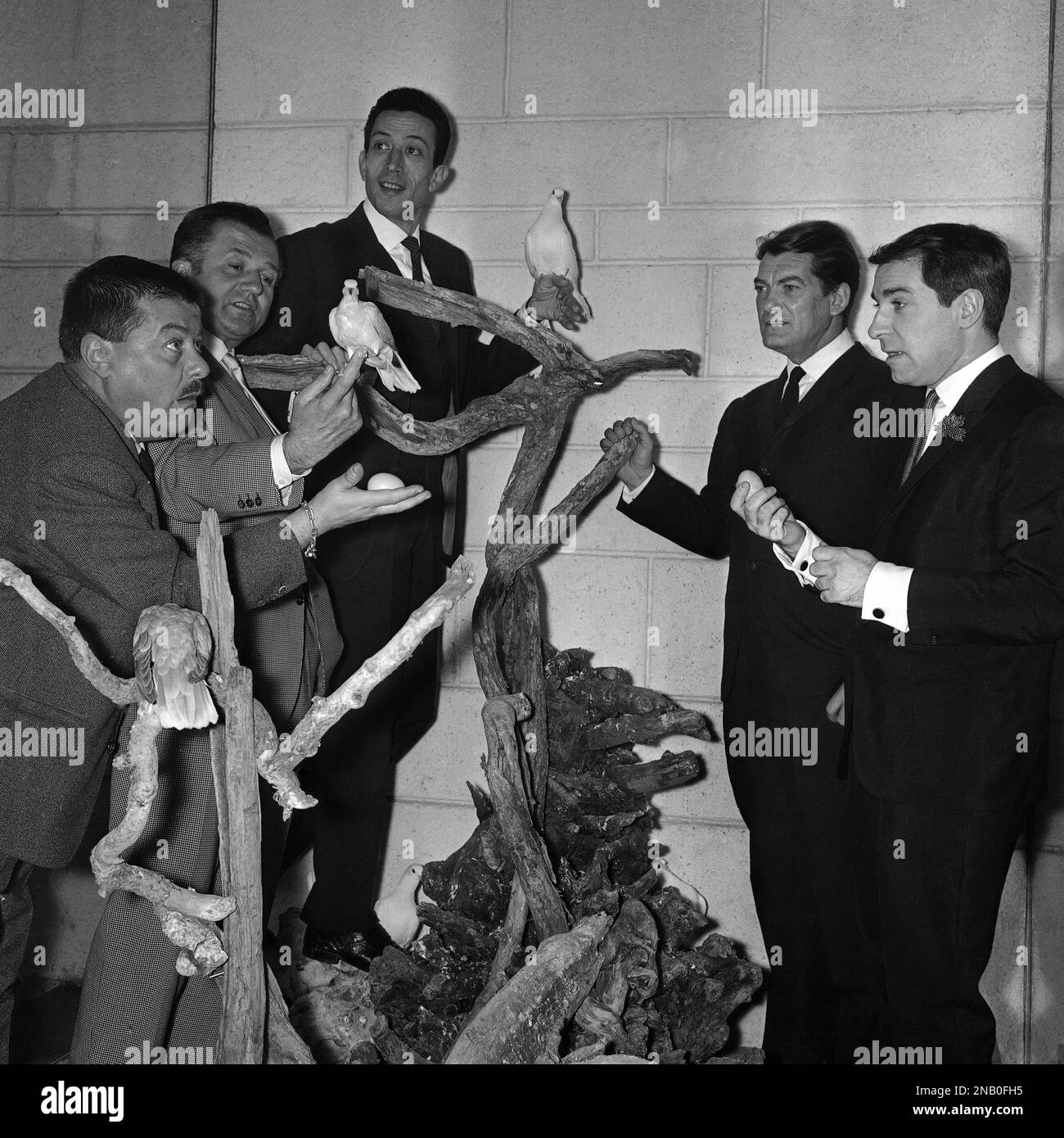 French actors form right to left: Jean Rigaud, Jean Marais, Francis ...
