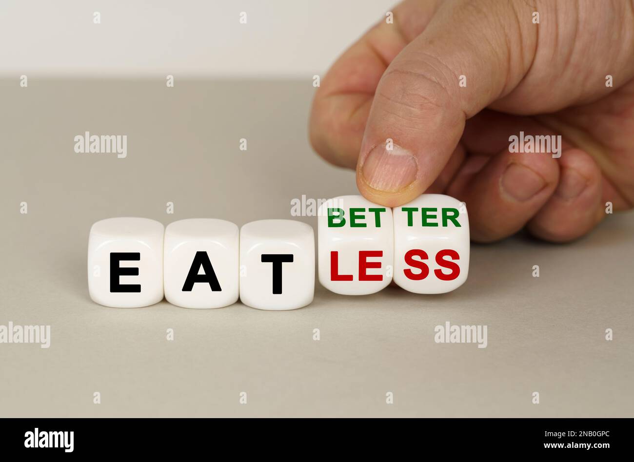 Less vs better hi-res stock photography and images - Alamy