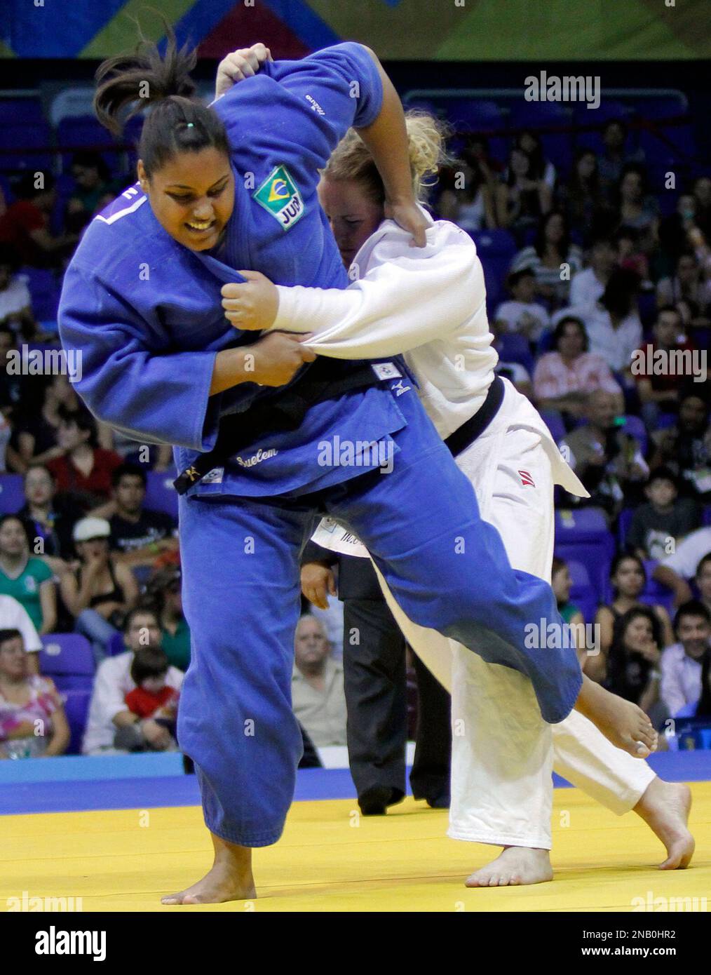 Brazil's Maria Altheman, left, and Molly O'Rourke, of the United States ...