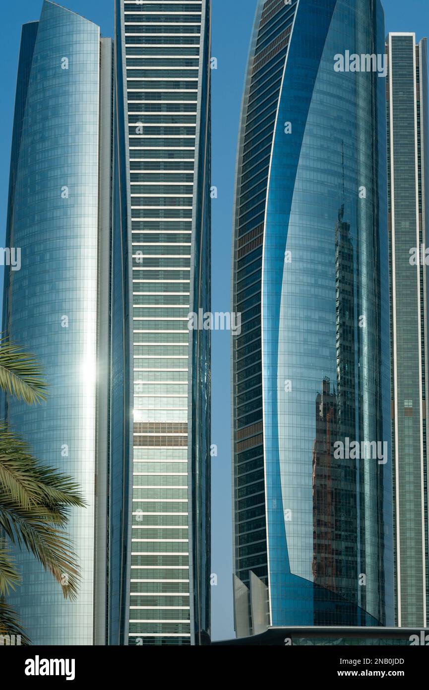 Abu Dhabi, United Arab Emirates. June 23rd 2019 Close-up architectural ...