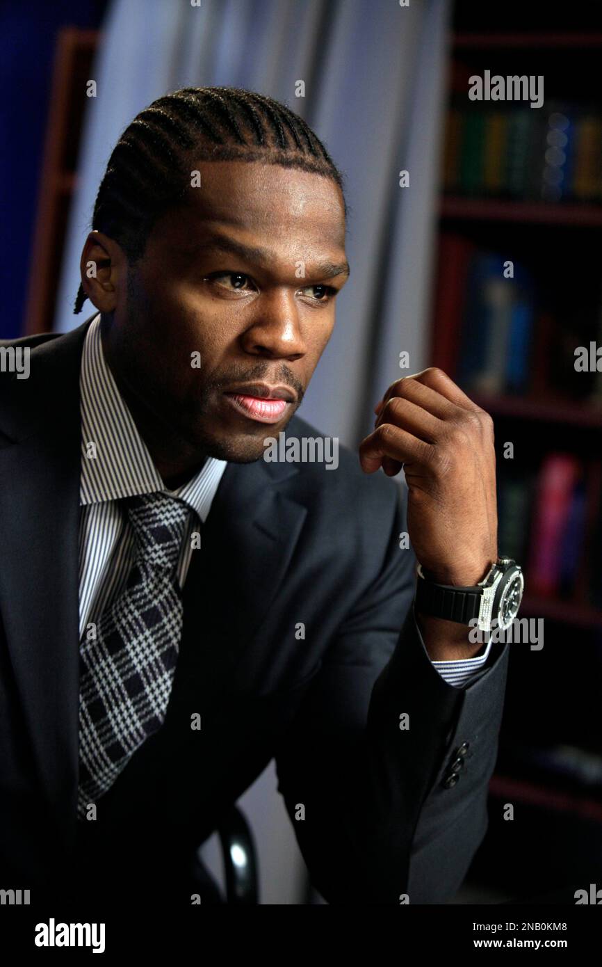 Rapper and businessman Curtis Jackson III, known as 50 Cent, poses ...