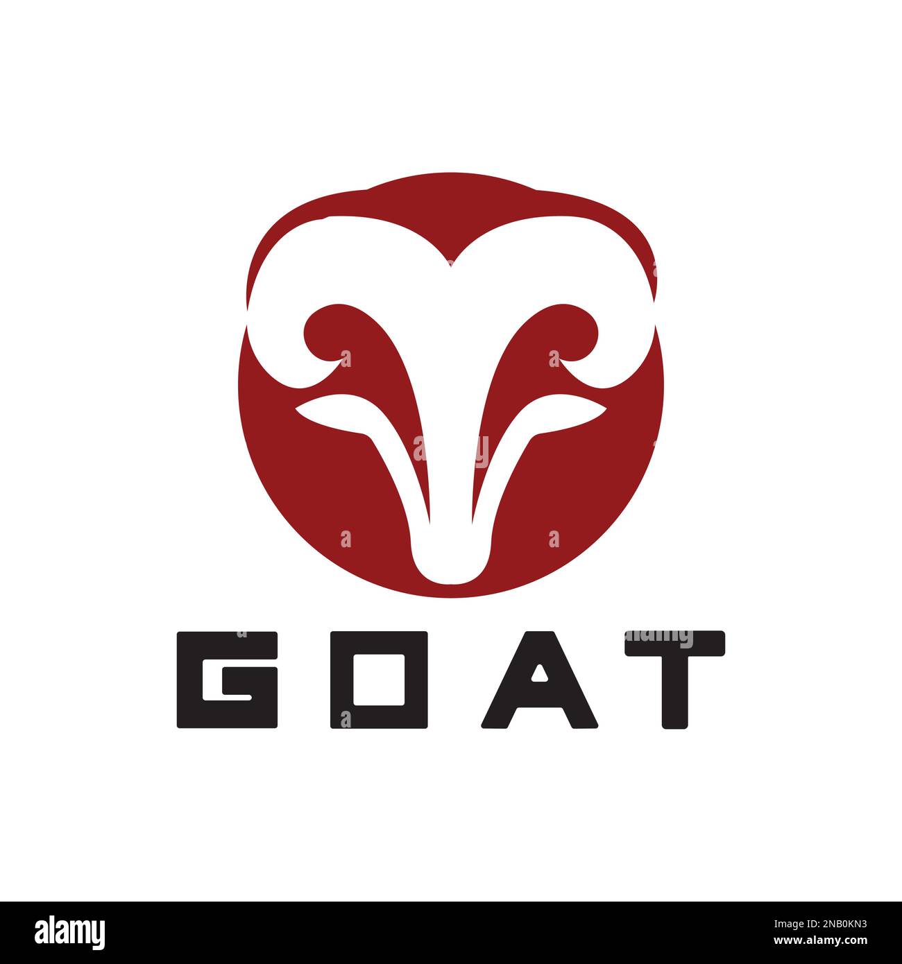 Minimalist goat logo Cut Out Stock Images & Pictures - Alamy