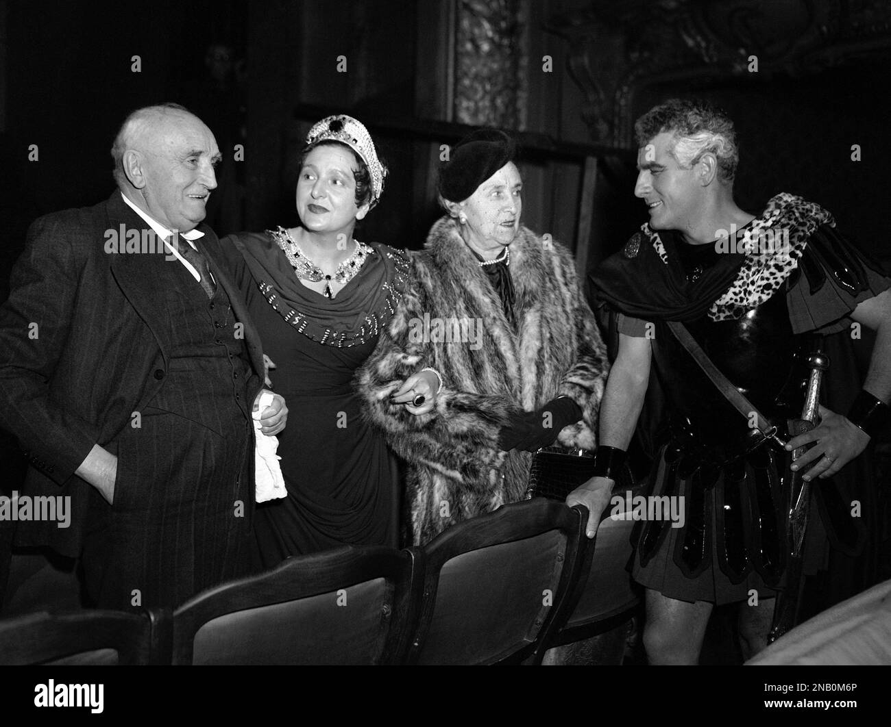 French actors Marie Bell, second from left, who plays the the role of ...