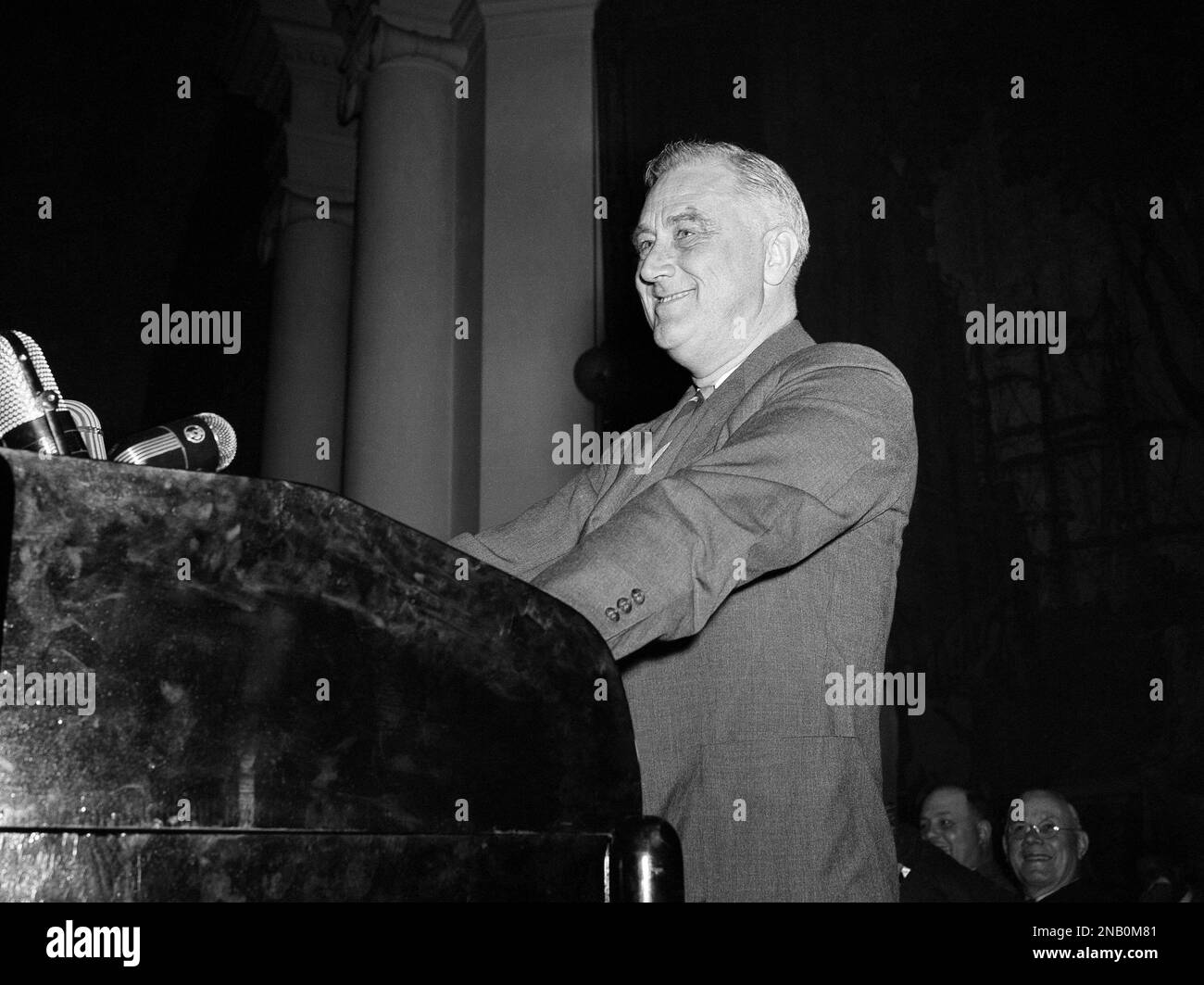President Franklin D. Roosevelt addressing the International Teamsters ...