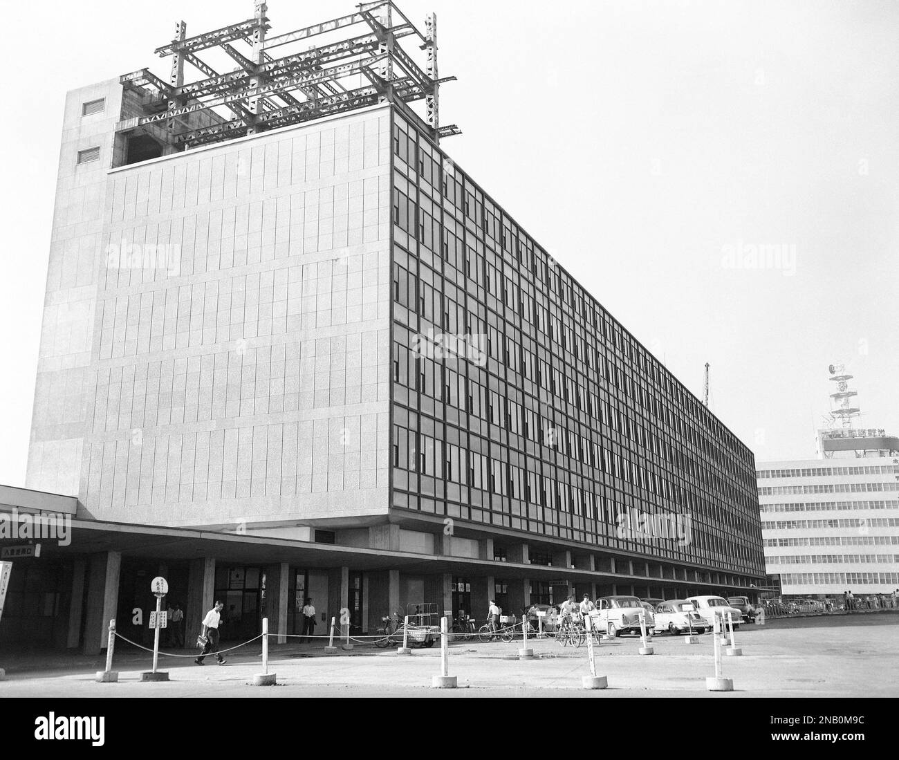 One of post-war Tokyo’s new, modern buildings the Daimaru Department ...