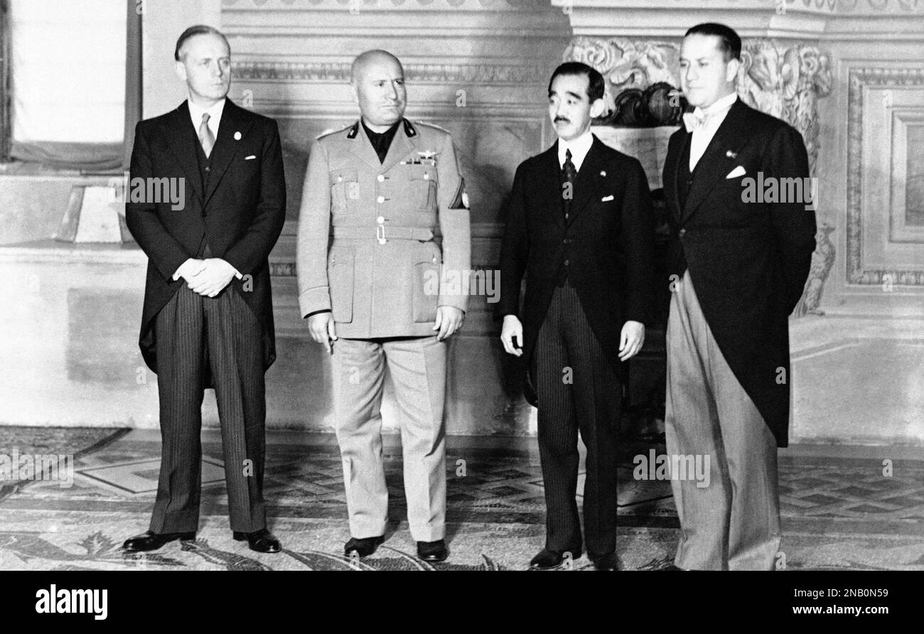 Left to right, Joachim von Ribbentrop, Adolf Hitler’s Ambassador-at ...