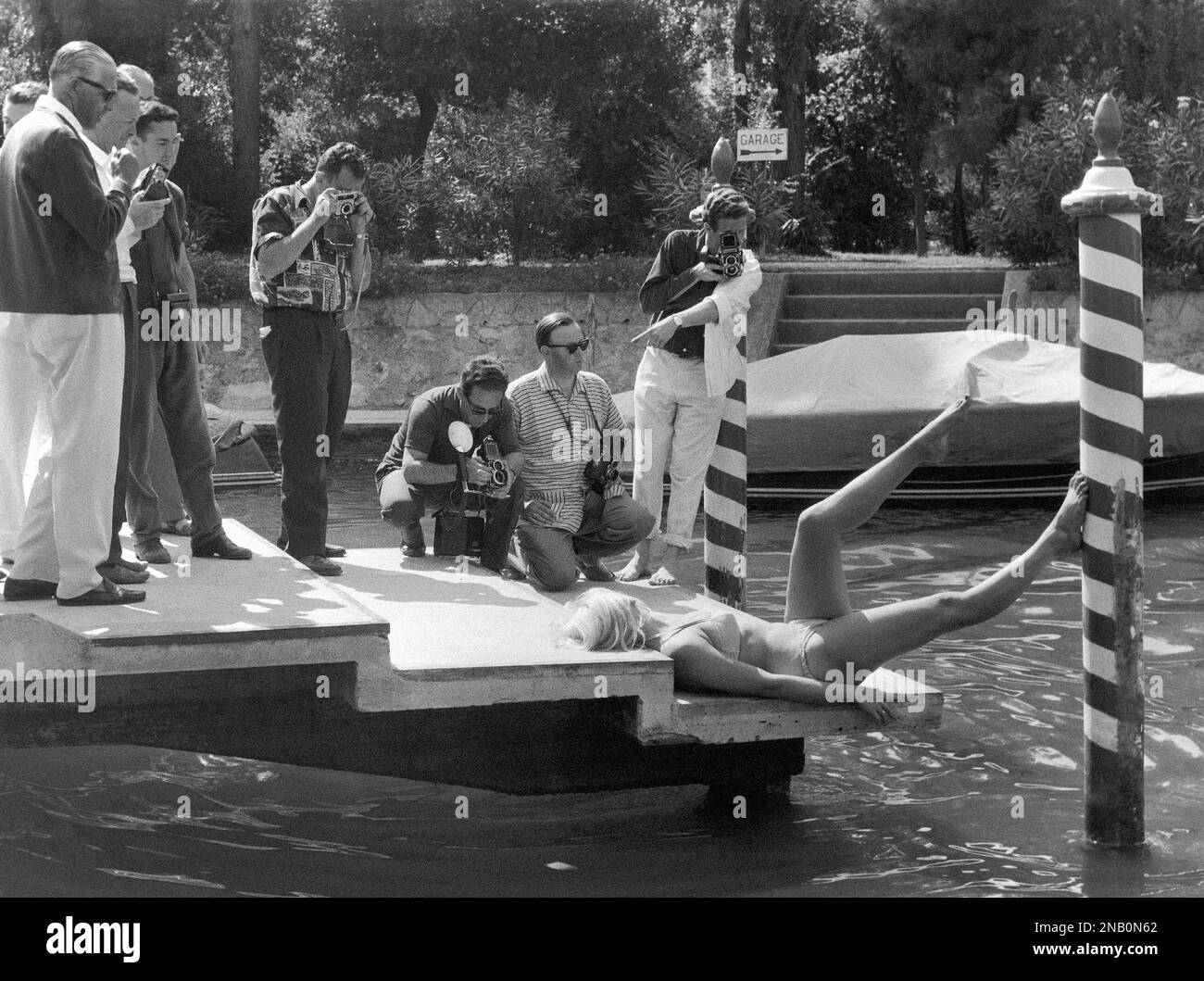 Austrian actress Barbara Valentin, poses for photographers and ...