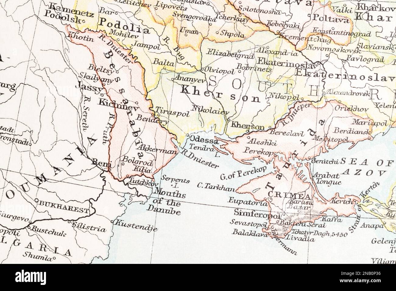 Old romania borders map hi-res stock photography and images - Alamy