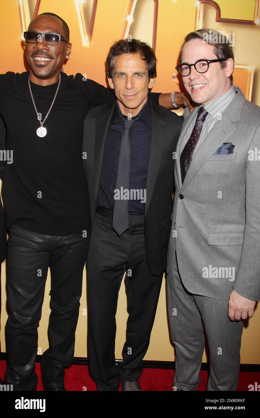 In this Oct. 24, 2011 photo, actors from left, Eddie Murphy, Ben ...
