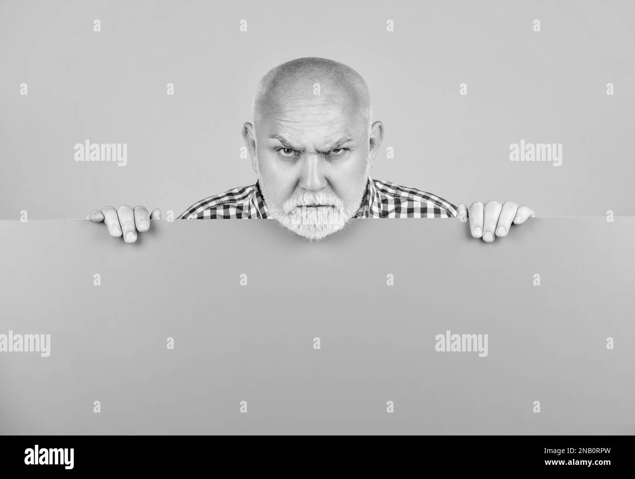 Angry senior Black and White Stock Photos & Images - Alamy