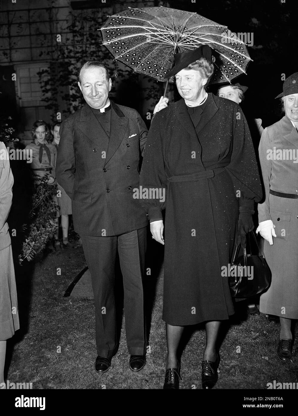 Mrs. Eleanor Roosevelt during the visit of the First Lady to the ...