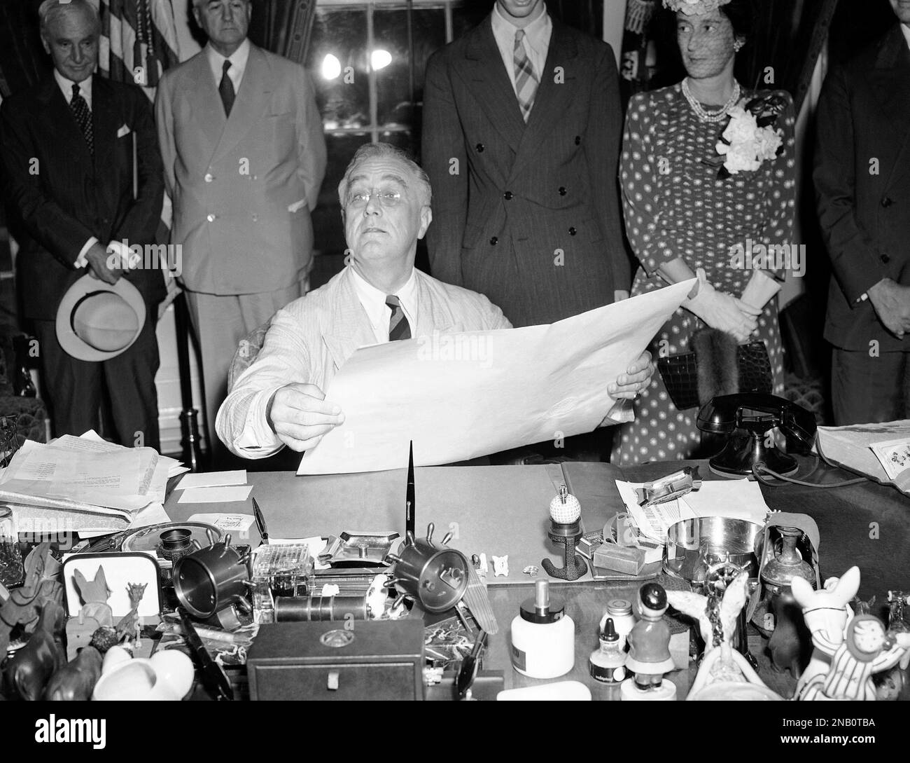 The family bible of Justice Robert Jackson, right, was autographed by U ...