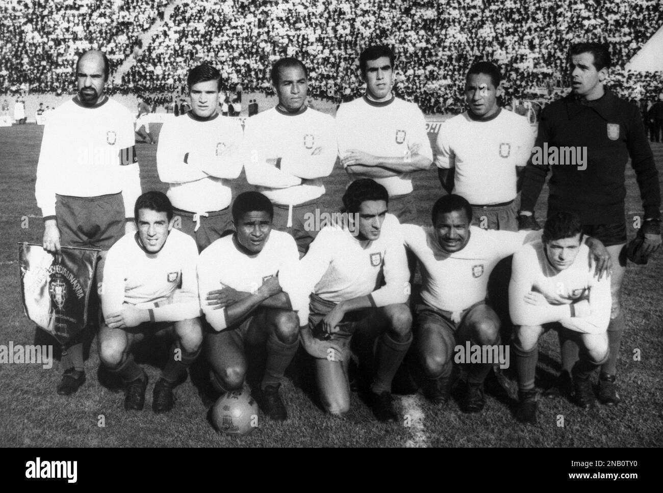 The Portuguese National Soccer team drew with Czechoslovakia in Oporto ...