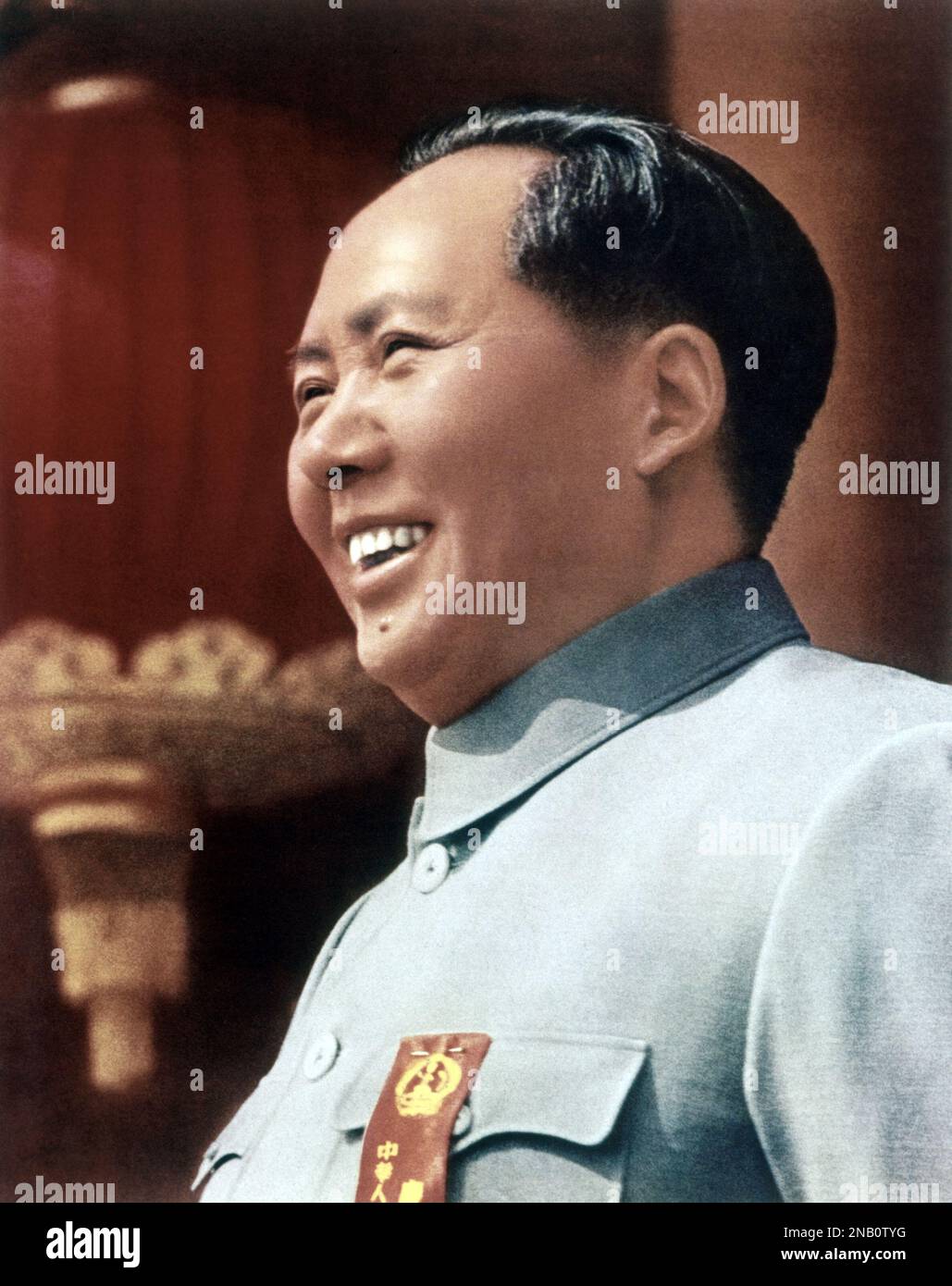 Chinese leader Mao Tse-tung attends the rally celebrating the first ...