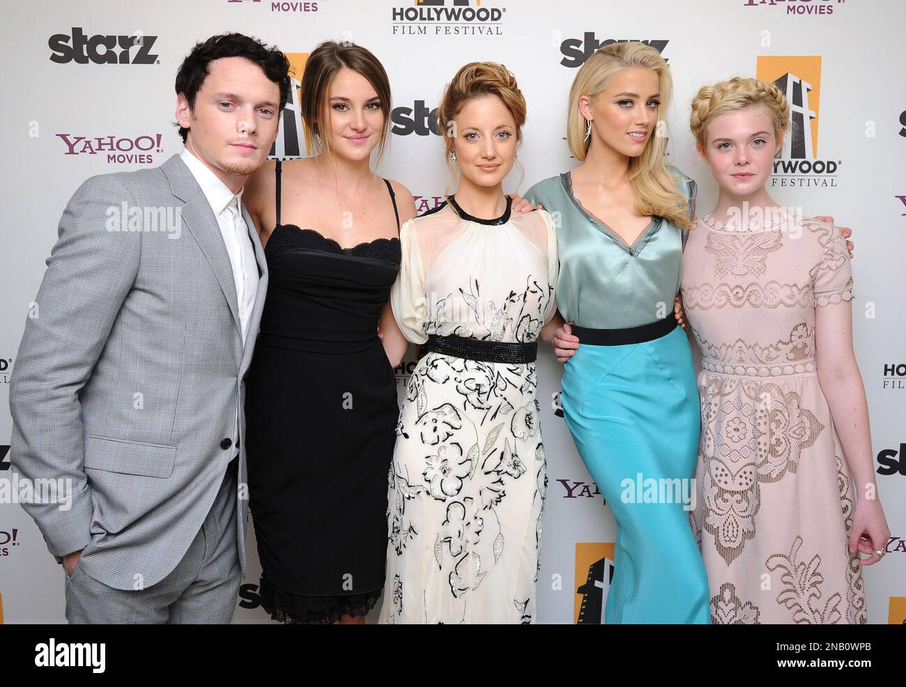 Winners of the Hollywood spotlight award, from left, Anton Yelchin ...