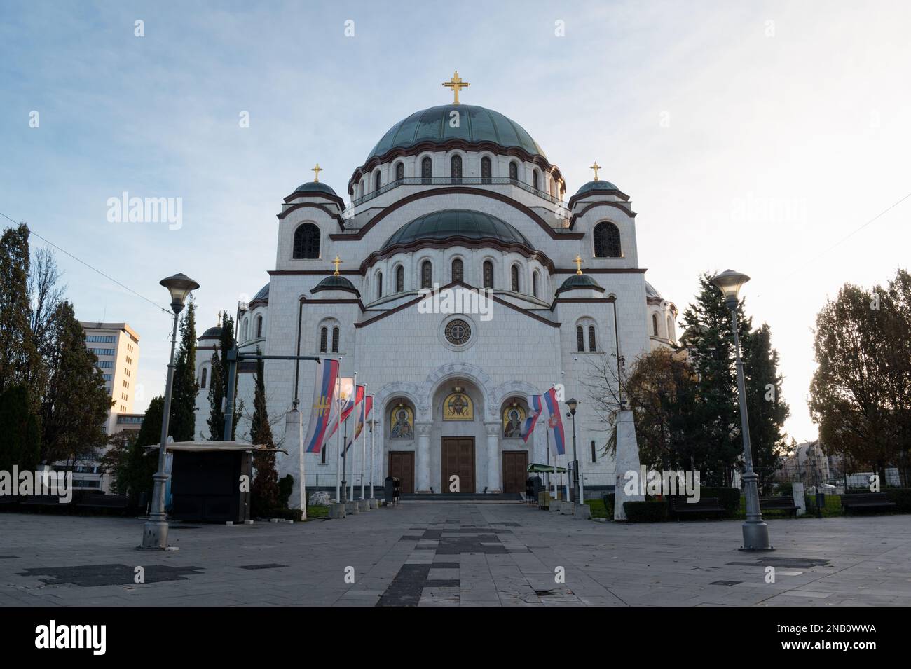 Saint Sava orthodox temple on Vracar in Belgrade, Serbia - symbol of ...