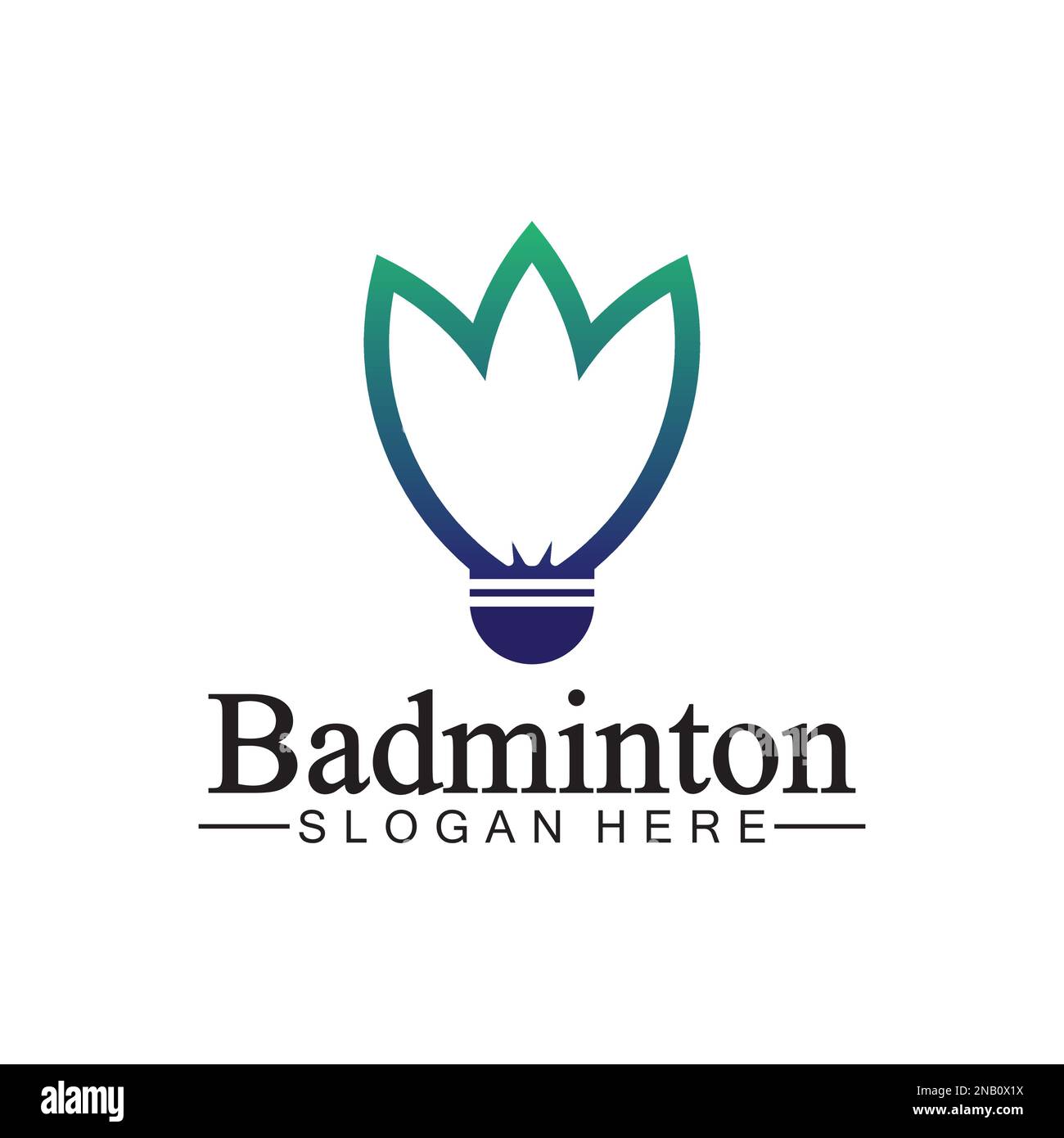 Badminton Logo vector icon illustration design template.Badminton ...