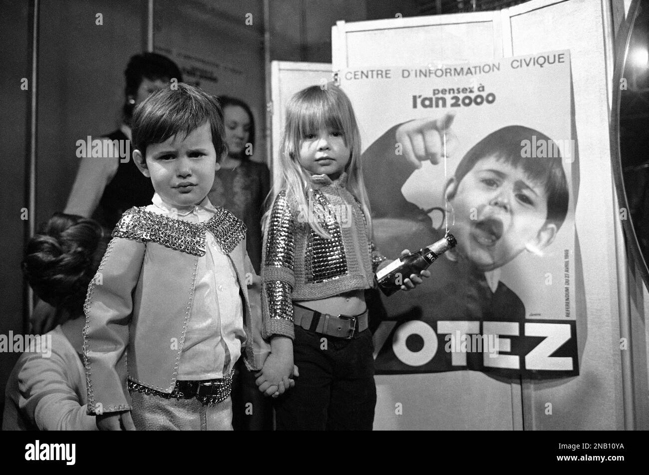 Children model "future" clothing designed by Franco-Spanish couturier ...