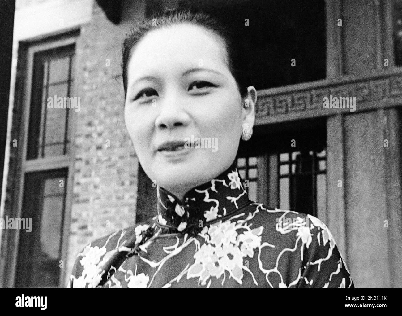 Madame Chiang Kai-shek, wife of the Chinese Generalissimo, broke a rib ...