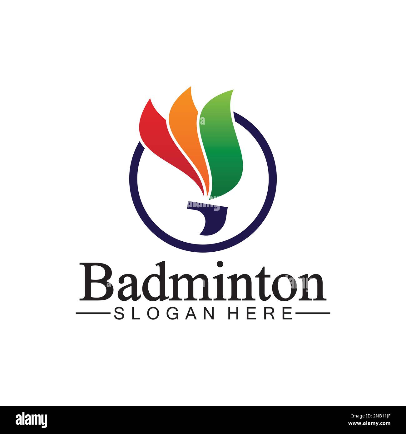 Badminton Logo vector icon illustration design template.Badminton ...