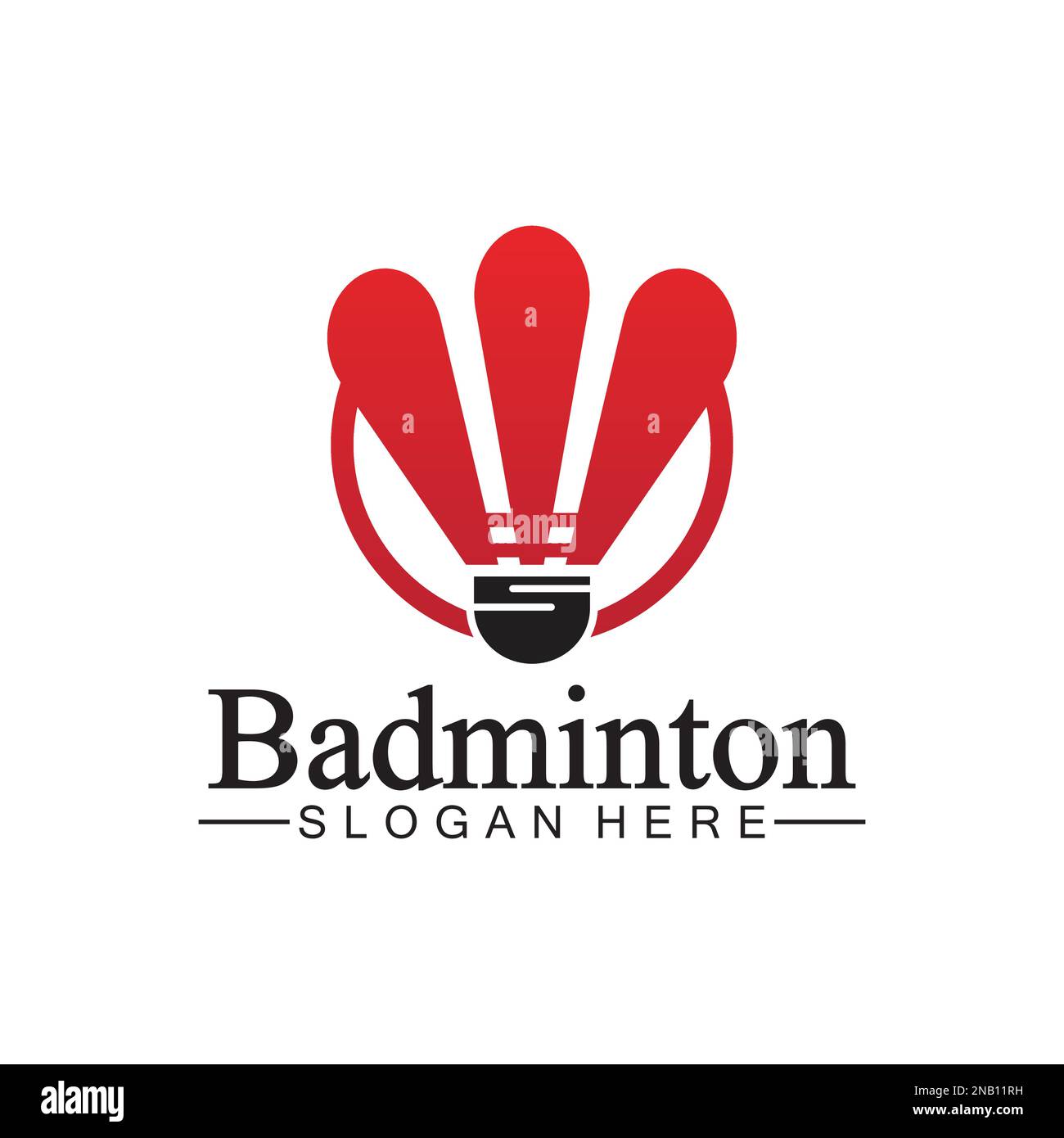 Badminton Logo vector icon illustration design template.Badminton ...