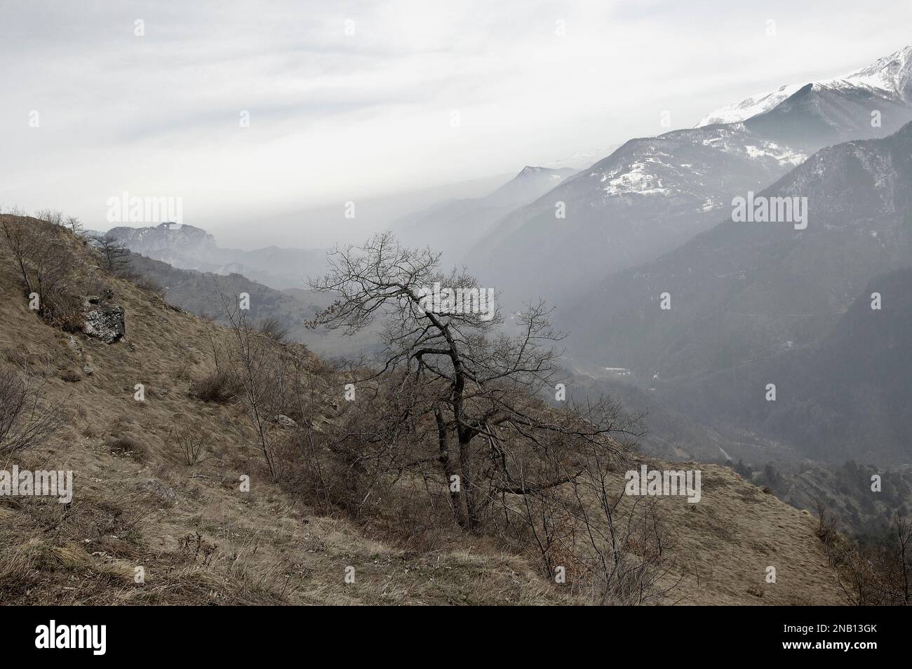 Elva, upper Maira valley, Piedmont, Italy. Autumn colors in the Alps ...