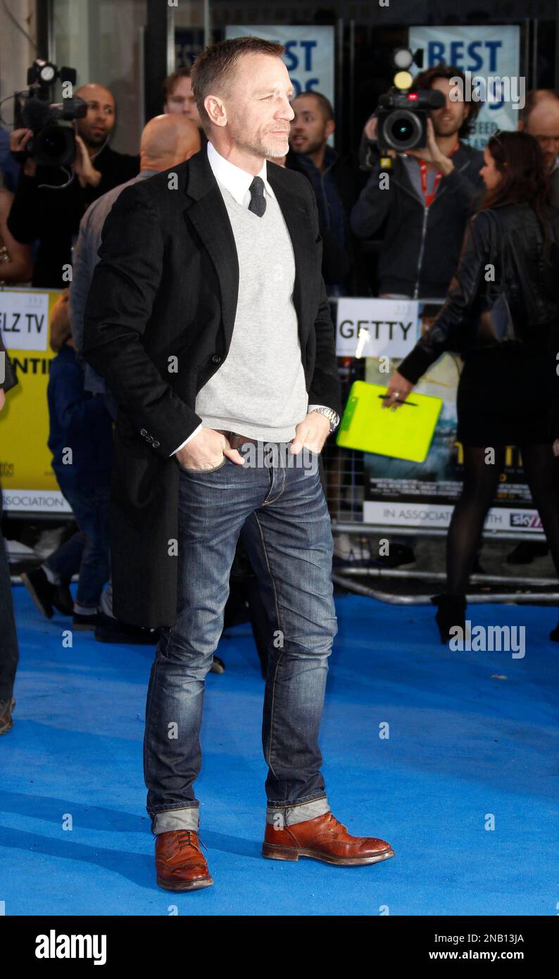 British actor Daniel Craig arrives for the BFI London Film Festival UK ...