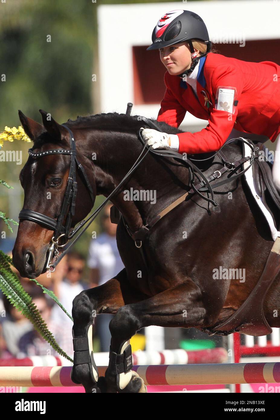 Canada's Jessica Phoenix rides Pavarotti to win the gold medal during ...
