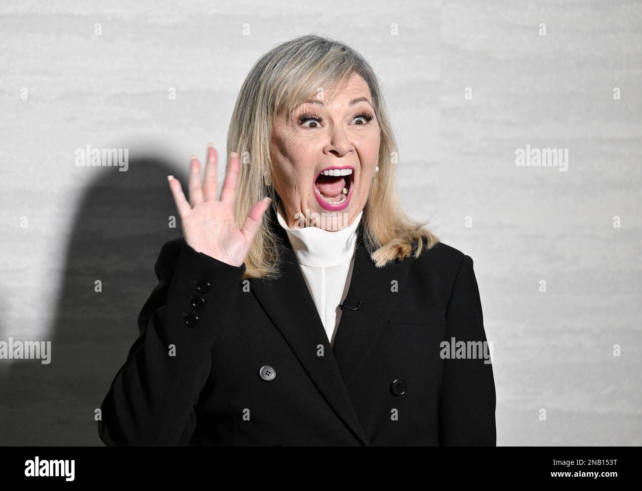 Roseanne Barr visits "Fox & Friends" to promote her new show "Roseanne ...