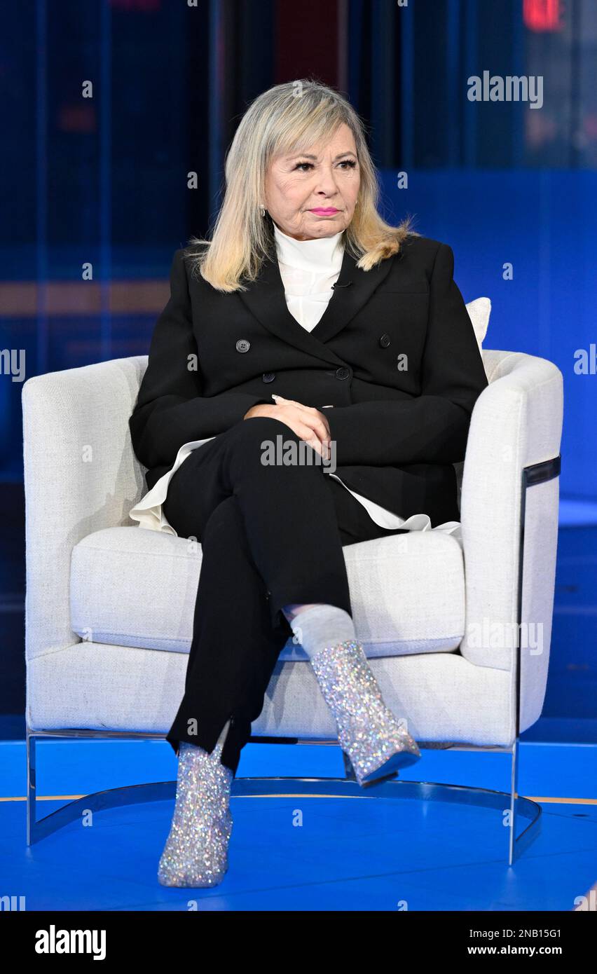 Roseanne Barr visits "Fox & Friends" to promote her new show "Roseanne ...