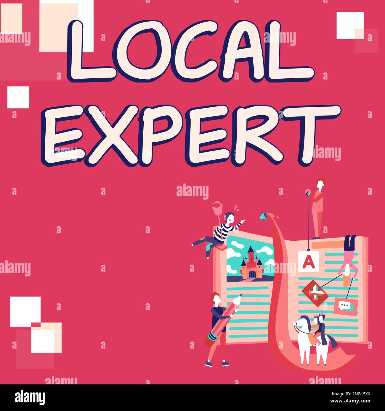 Hand writing sign Local Expert. Word for offers expertise and ...