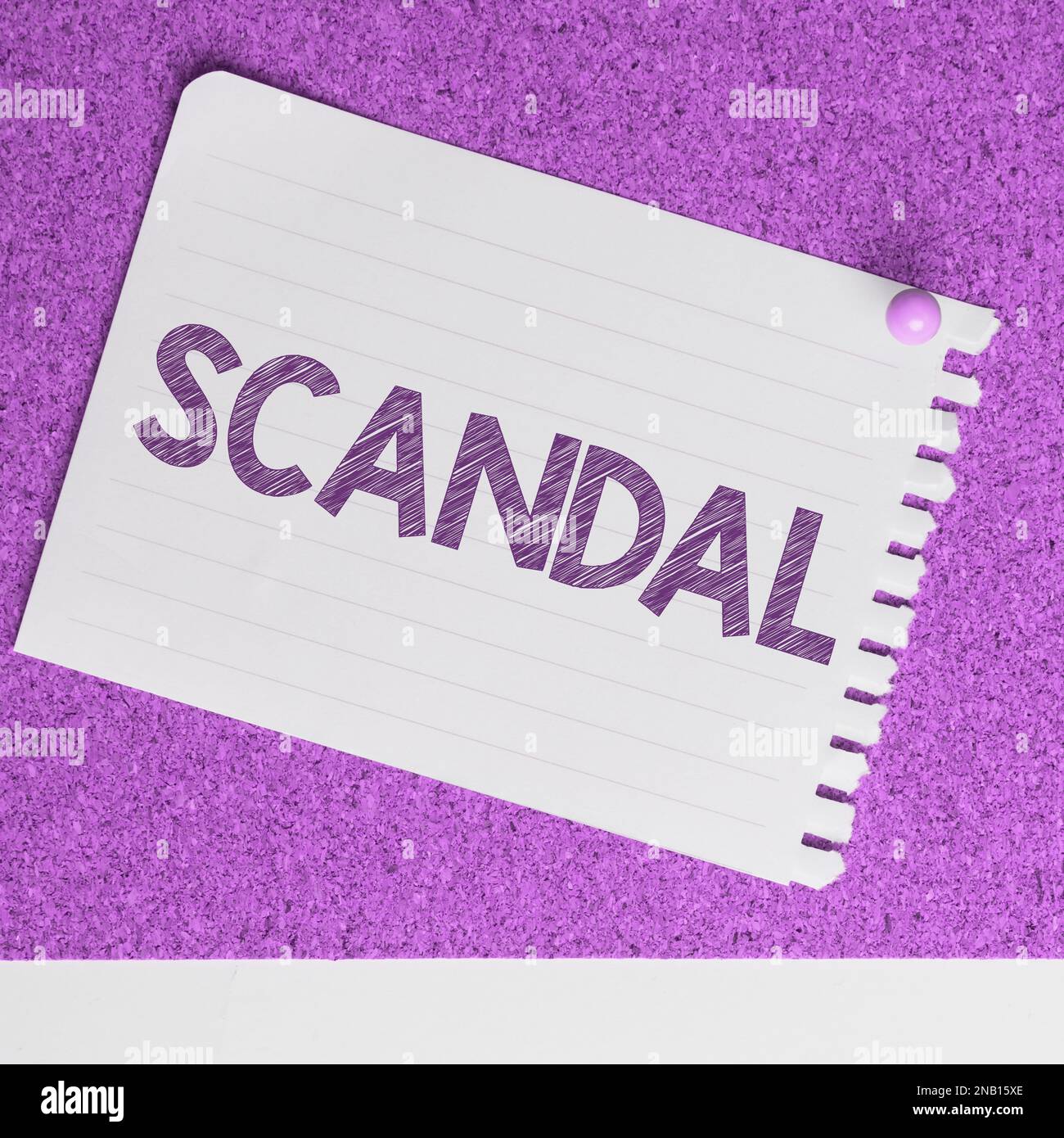 Inspiration showing sign Scandal. Business idea an action or event ...