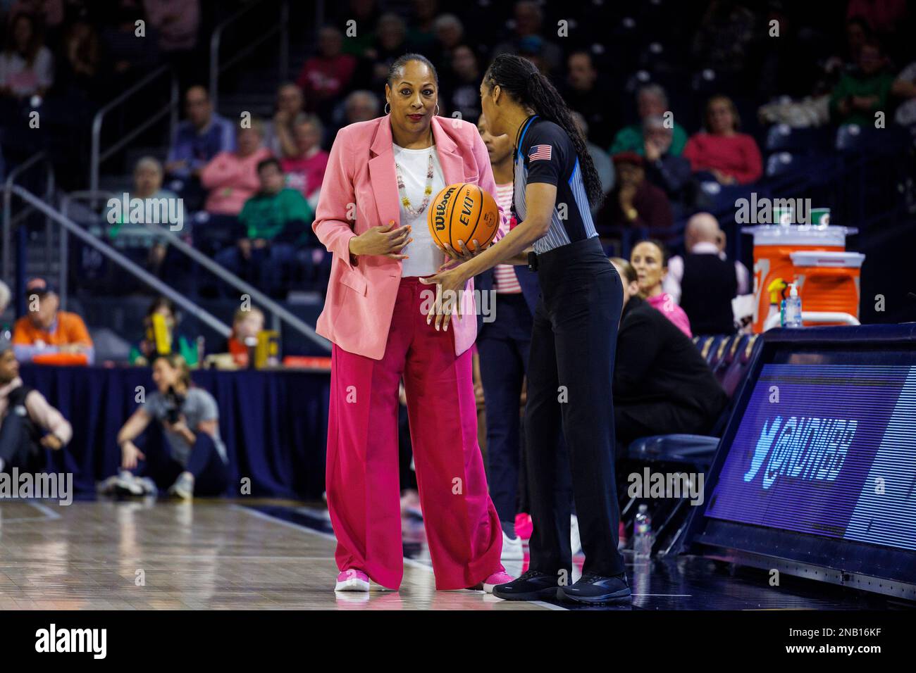 February 12, 2023: Syracuse head coach Felisha Legette-Jack during NCAA ...