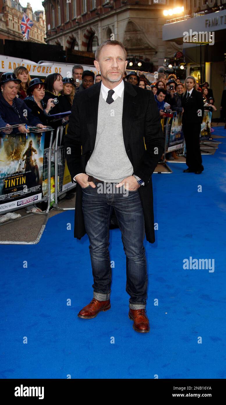 British actor Daniel Craig arrives for the BFI London Film Festival UK ...