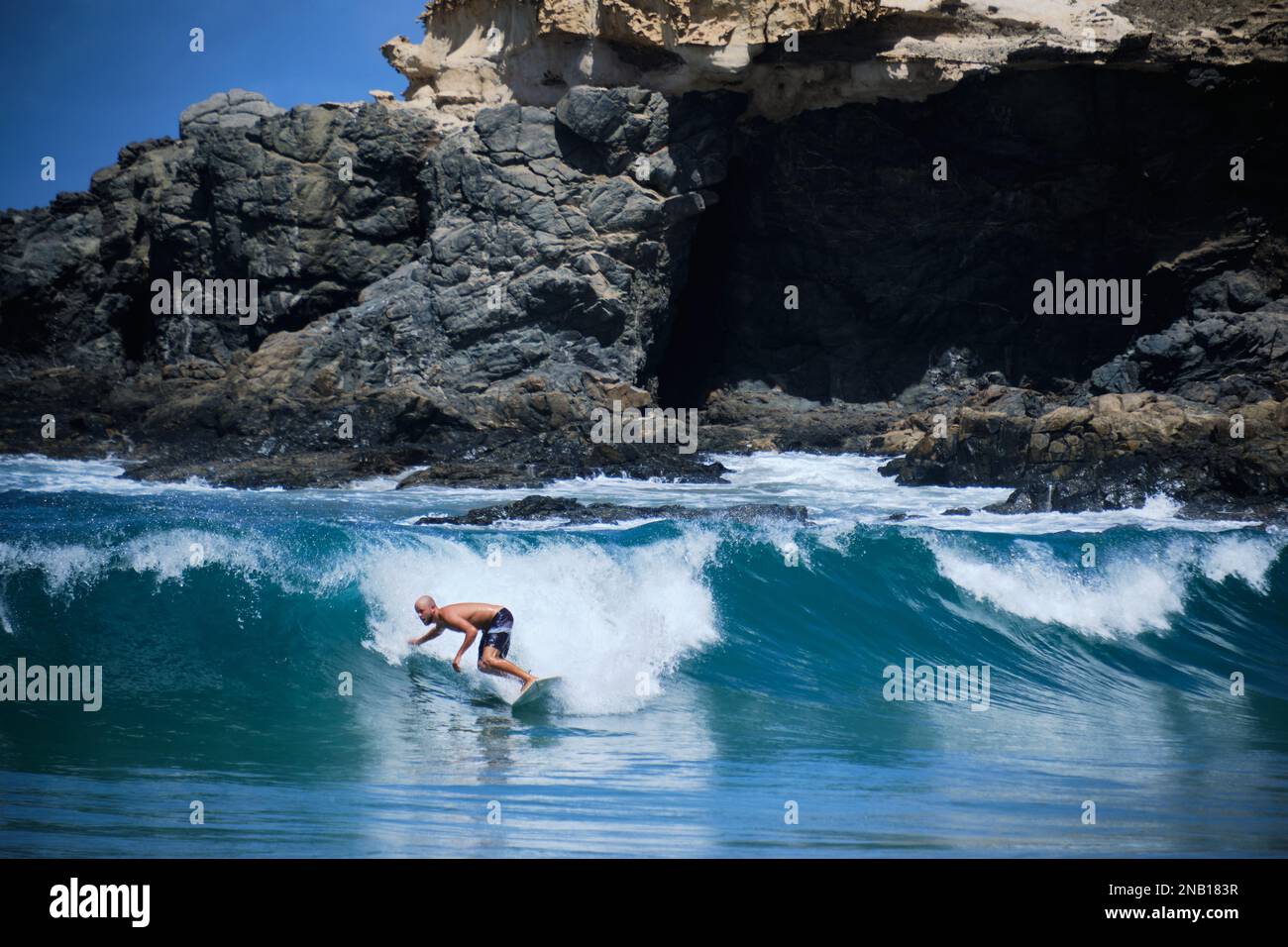 Fortventure Spain. September 13, 2022. surfer at Garcey Beach, Canary Islands Stock Photo - Alamy