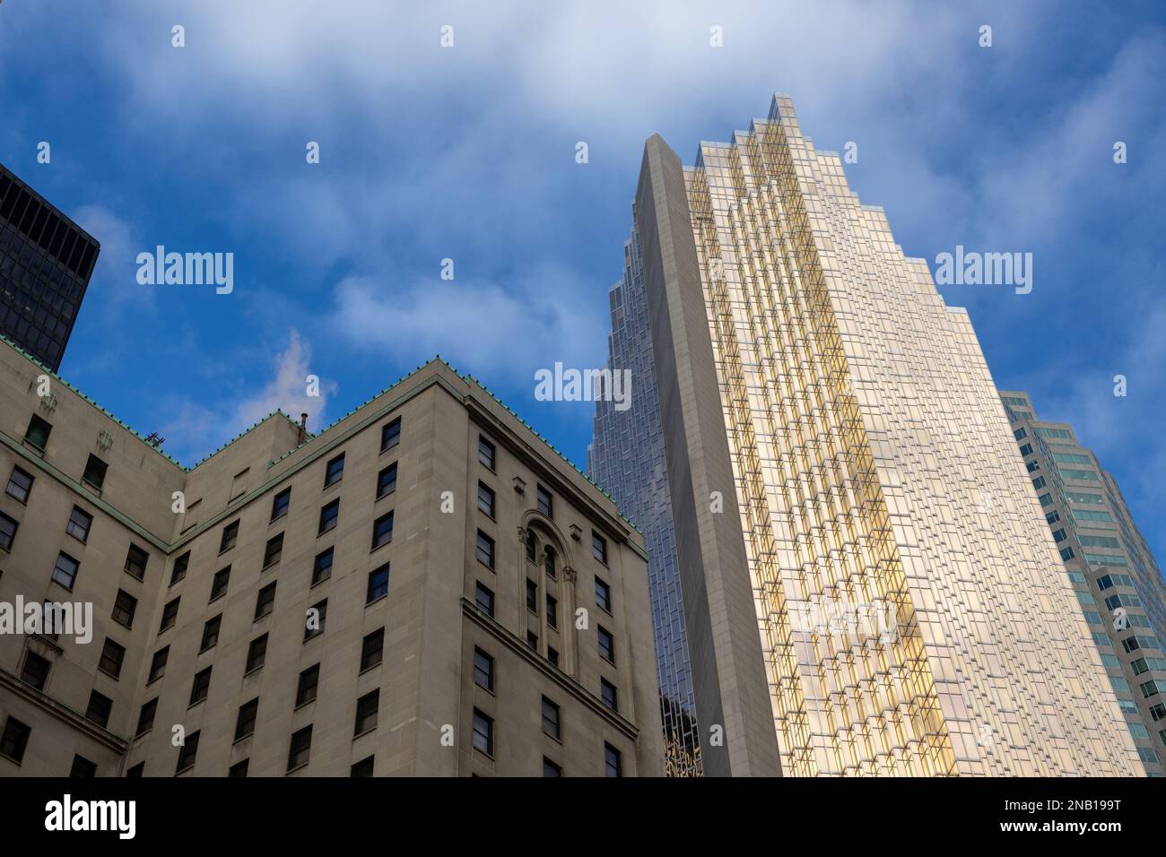 Modern skyscrapers and office buildings in downtown Toronto, Canada ...