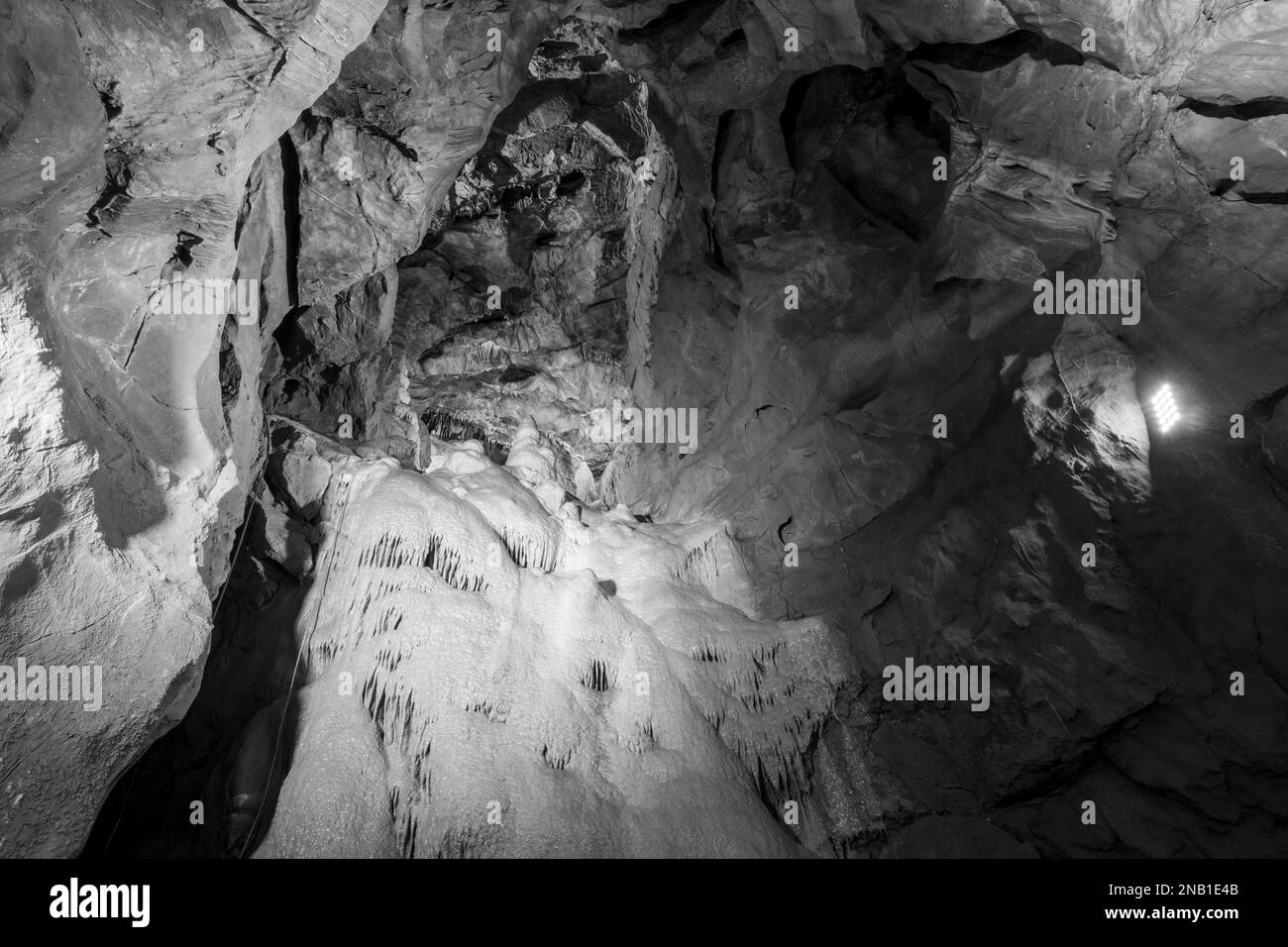 The rock formation known as The Diamond Chamber in Goughs Cave in ...