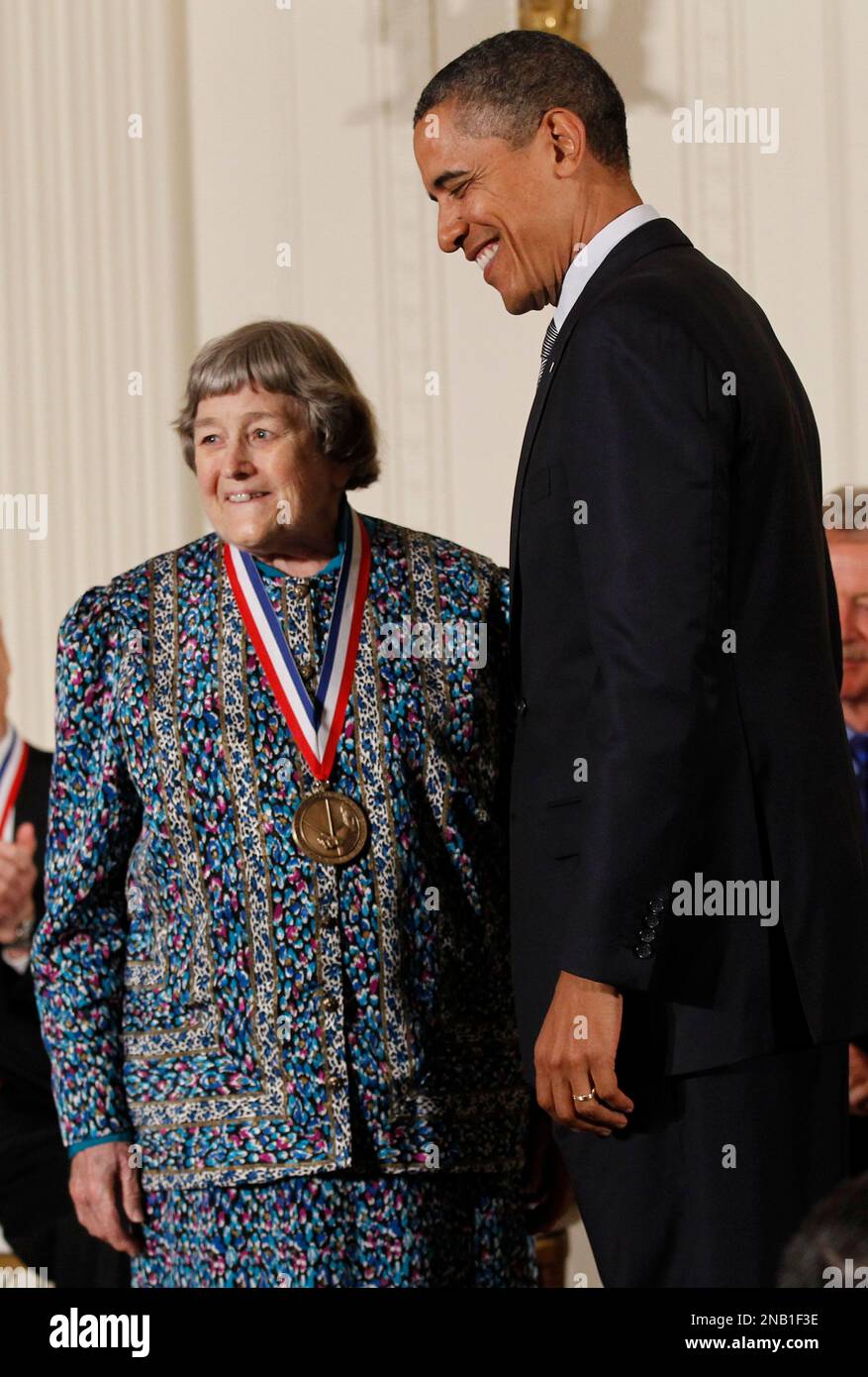 President Barack Obama, right, presents the National Medal of ...