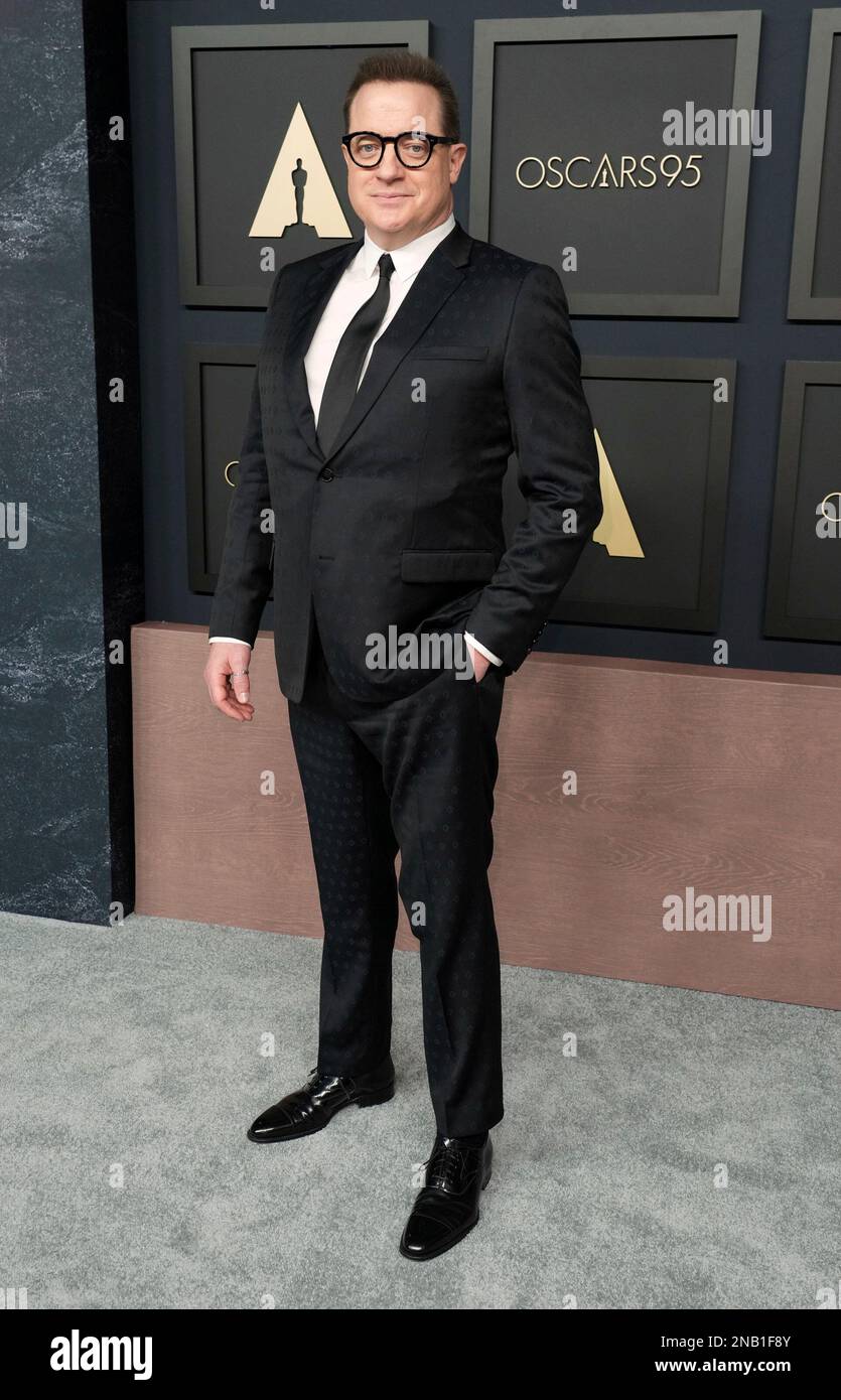 Brendan Fraser arrives at the 95th Academy Awards Nominees Luncheon on ...