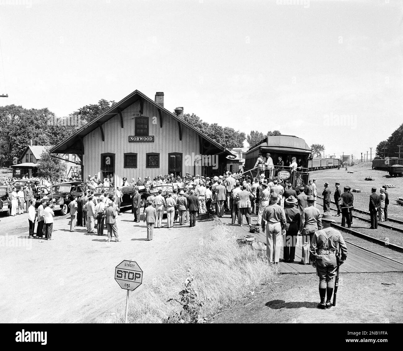 President Franklin D. Roosevelt reviewed New England troops of the 43rd ...