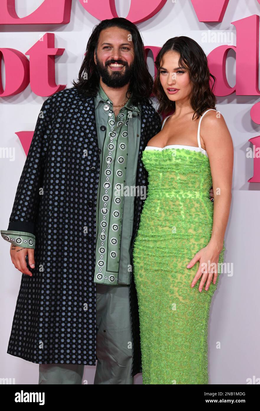 Shazad latif and lily james hi-res stock photography and images - Alamy