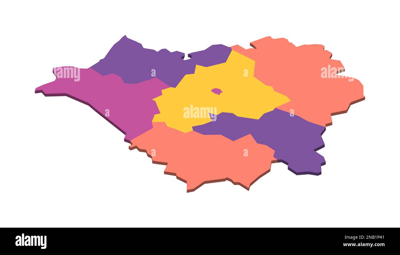 Belarus political map of administrative divisions - regions and one ...