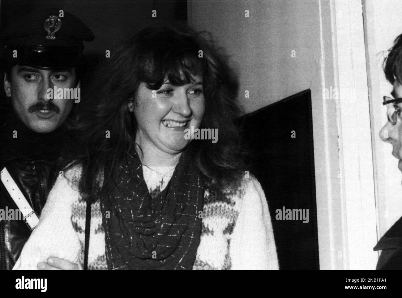 Carol Compton, a 21 - year - old Scottish nanny as she leaves jail on ...