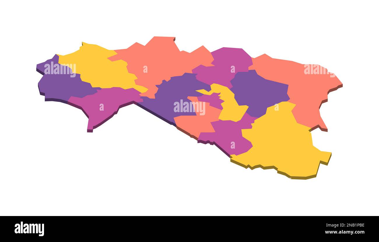 Burkina Faso political map of administrative divisions - regions ...