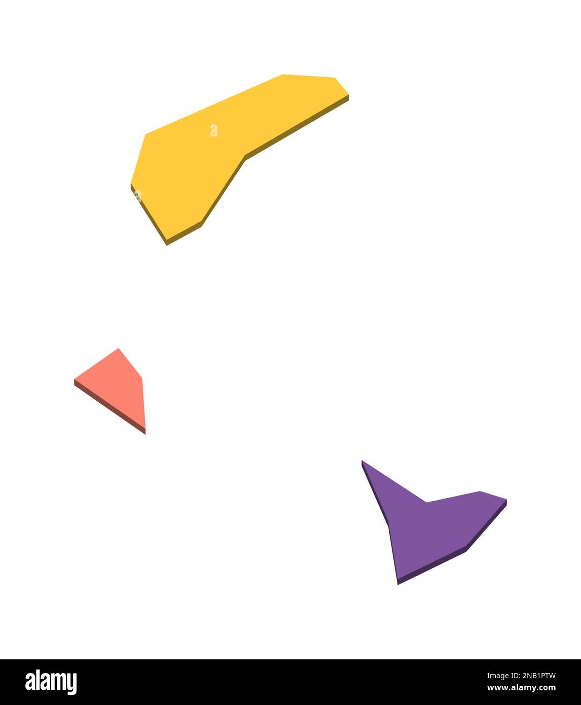 Comoros political map of administrative divisions - autonomous islands ...