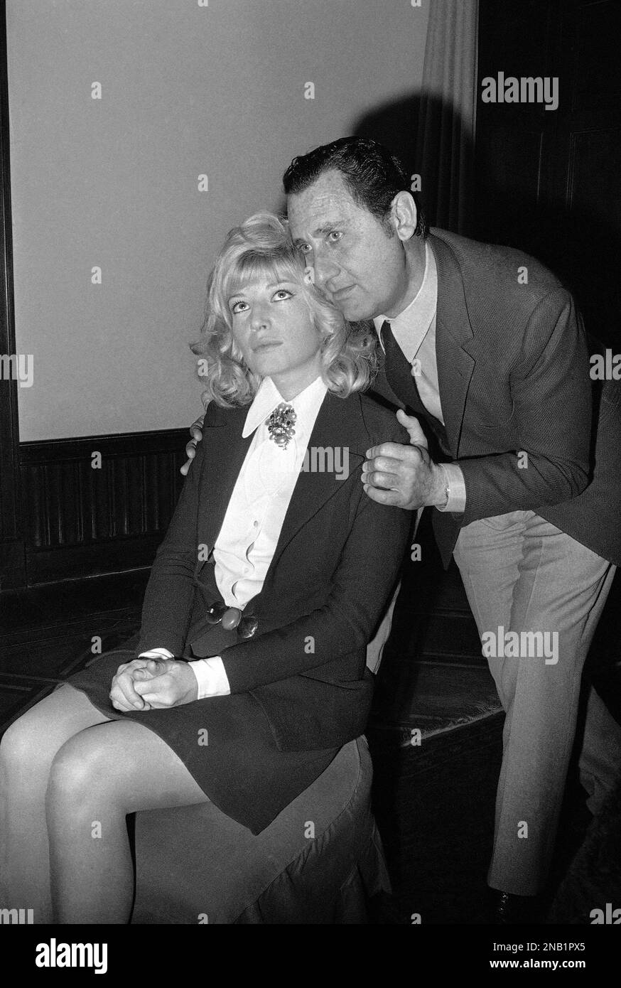 Italian actress Monica Vitti and actor-director Alberto Sordi at a ...