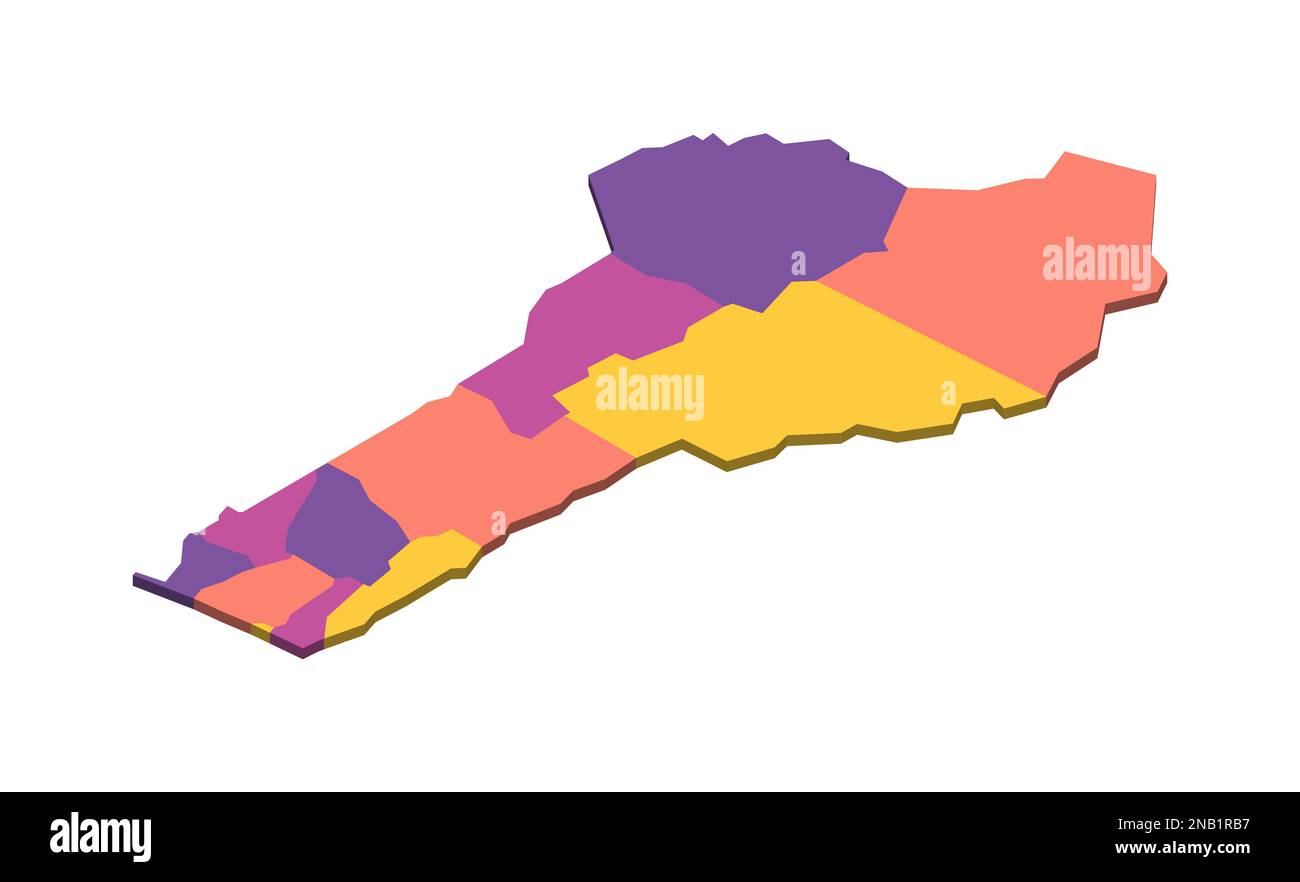 Benin political map of administrative divisions - departments ...