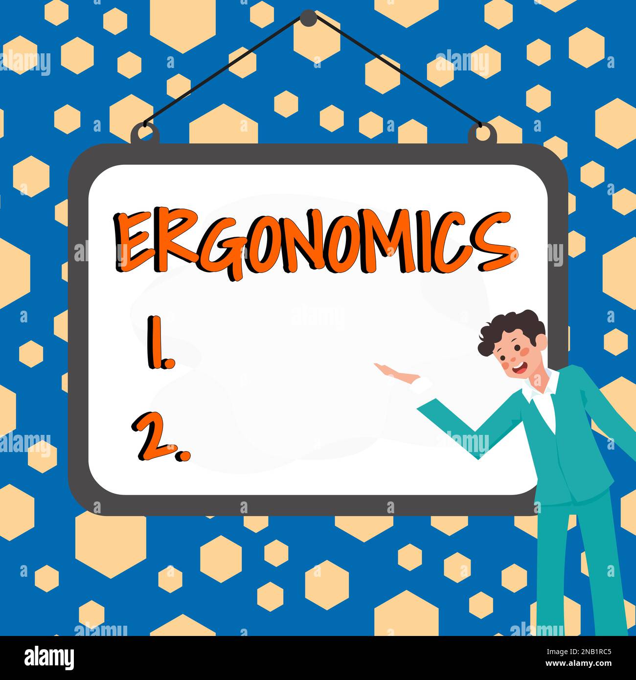 Hand writing sign Ergonomics. Business showcase fitting or designing a ...